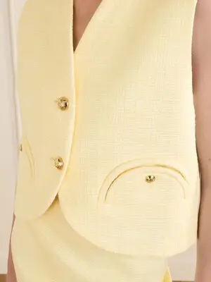 BLAZÉ MILANO Gliss Cotton-blend Vest