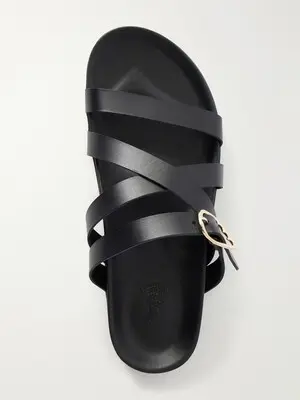 ANCIENT GREEK SANDALS Filipa Leather Sandals - Black