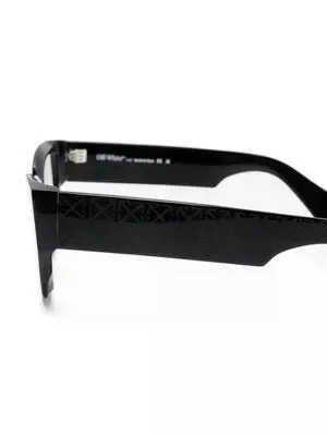 Off-White Monogram-pattern Sunglasses - Black