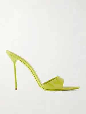 Paris Texas Lidia 105 Patent-leather Mules - Green