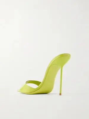 Paris Texas Lidia 105 Patent-leather Mules - Green
