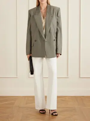 Stella McCartney Wool And Silk-blend Double-breasted Blazer