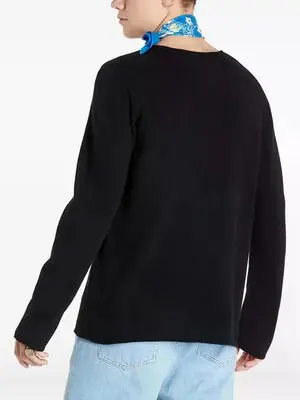 Play Comme Des Garcon Heart-patch Sweater - Black