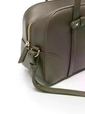 Armani Exchange Leather Tote Bag With Logo Plaque