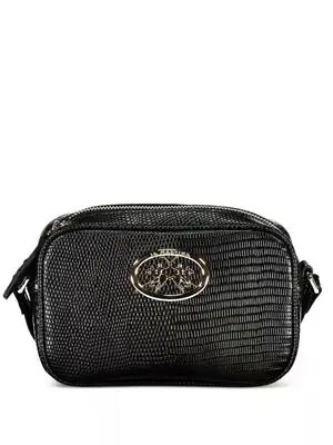 LA MARTINA Eva Crocodile-embossed Cross Body Bag - Black