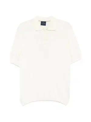 Paul & Shark Fine-knit Polo Shirt - White