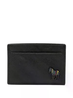 Paul Smith Zebra-patch Pebbled Cardholder - Black
