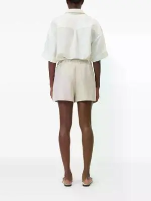 Closed Elasticated-waistband Shorts