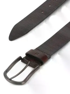 Boggi Milano Carved Striped-design Belt