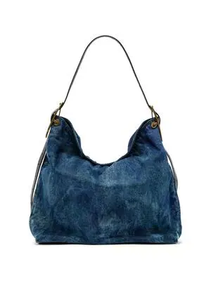 DIESEL® D-line Hobo Denim Tote Bag - Blue