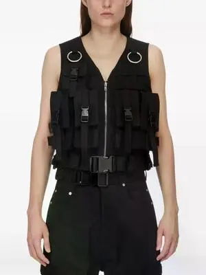 Rick Owens Temple Multi-pocket Supply Vest - Black