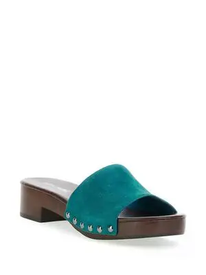 Jeffrey Campbell Cambrie Stud-embellished Suede Sandals - Blue