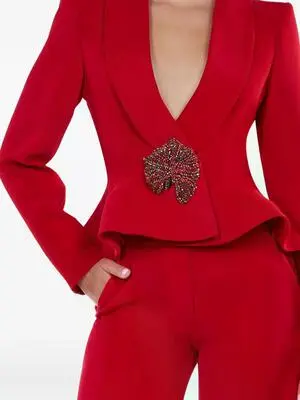 ARAFTU Peplum Crystal-embellished Jumpsuit