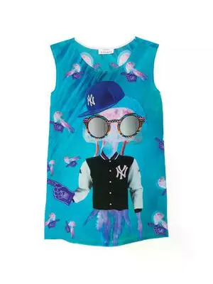 The Artistylist Graphic-print Sleeveless Top
