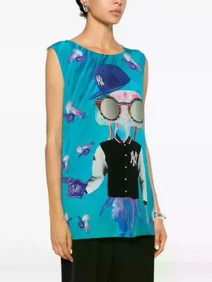 The Artistylist Graphic-print Sleeveless Top