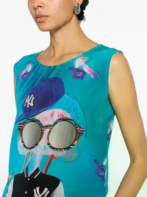 The Artistylist Graphic-print Sleeveless Top