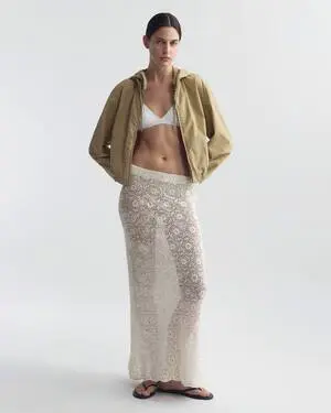 NILI LOTAN Nika Knitted Long Skirt