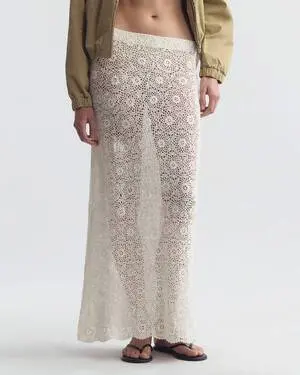 NILI LOTAN Nika Knitted Long Skirt