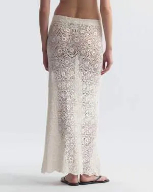NILI LOTAN Nika Knitted Long Skirt