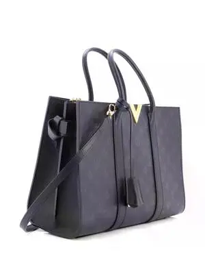 LOUIS VUITTON Very Monogram Leather Gm Tote Bag - Black