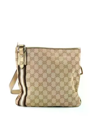 Gucci Jolicoeur Messenger Bag Gg Canvas Crossbody Bag - Brown