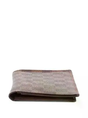 LOUIS VUITTON Brazza Wallet Damier Small Wallets - Brown