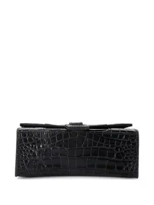 Balenciaga Hourglass Top Handle Xs Satchel - Black