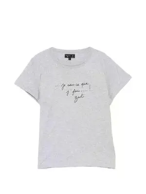 AGNES B. Cotton Brando T-shirt - Grey