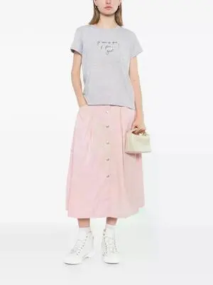 AGNES B. Cotton Brando T-shirt - Grey