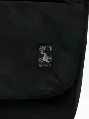 AGNES B. Large Trip Shoulder Bag - Black