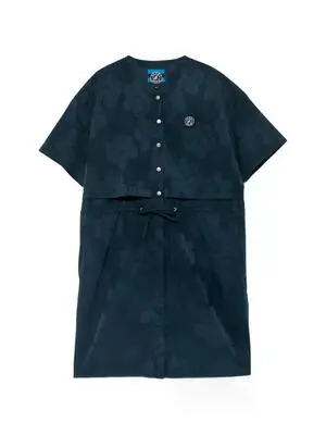 AGNES B. Patterned Mini Dress - Blue