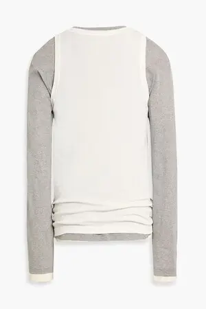 JIL SANDER Layered Cottonjersey Tshirt