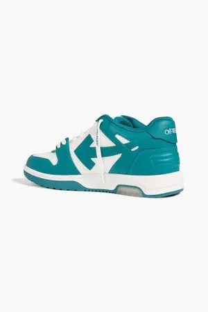 Off-White Out Of Office Leather Sneakers - Teal