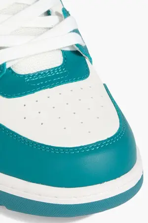 Off-White Out Of Office Leather Sneakers - Teal