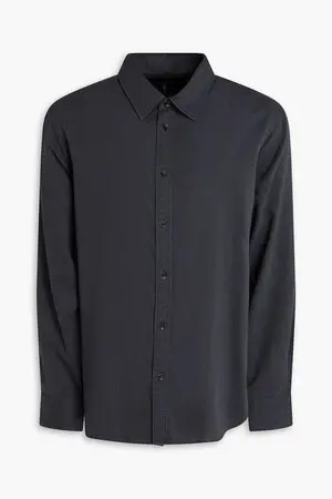 Rag & Bone Finch Cotton And Lyocellblend Jacquard Shirt - Black