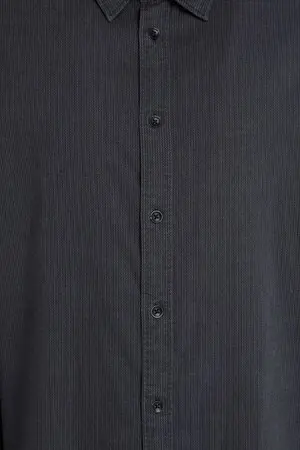 Rag & Bone Finch Cotton And Lyocellblend Jacquard Shirt - Black