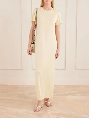 ANINE BING Wynne Tencel™ Lyocell-blend Jersey Maxi Dress - Neutrals