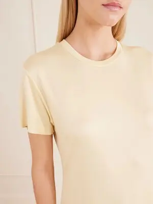 ANINE BING Wynne Tencel™ Lyocell-blend Jersey Maxi Dress - Neutrals