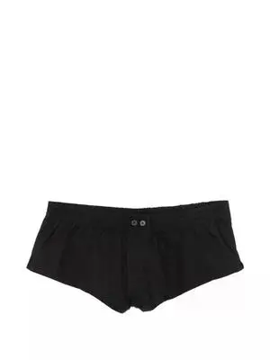 ENTIRE STUDIOS Elasticated-waistband Shorts - Black