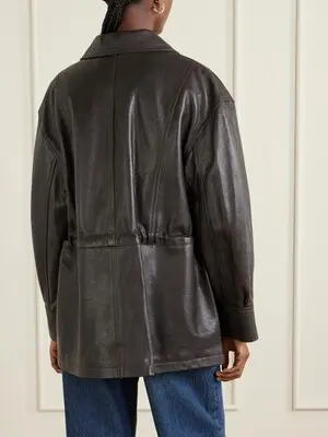 ARMA Textured Leather Jacket - Brown