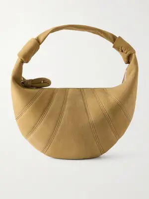 LEMAIRE Fortune Croissant Mini Leather Shoulder Bag - Brown