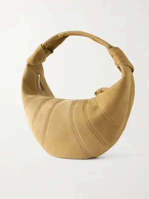 LEMAIRE Fortune Croissant Mini Leather Shoulder Bag - Brown
