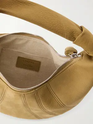LEMAIRE Fortune Croissant Mini Leather Shoulder Bag - Brown
