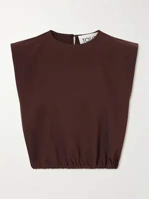 Tove Andie Cotton-blend Blouse - Brown