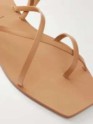 AeydĒ Norah Leather Tie Fastening Sandals - Brown