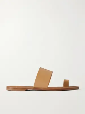 AeydĒ Sibel Leather Flat Sandals