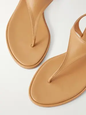 AeydĒ Raine Leather Thong Sandals - Neutrals