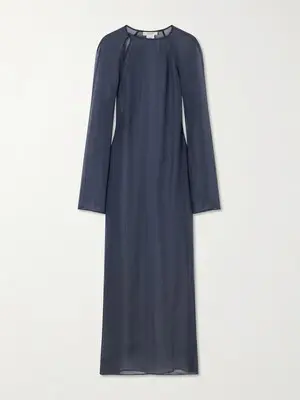 LEMAIRE Crepe Maxi Dress - Gray