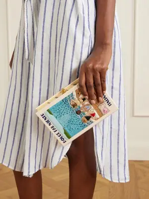 OLYMPIA LE-TAN Dolce Far Niente Embroidered Clutch - Multi