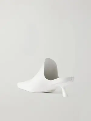 Loewe Emily Leather Mules - White